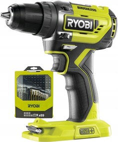 Ryobi aku vrtačka R18DD5-0 Ryobi Sada vrtáků a bitů 69 ks