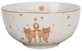 Porcelánová miska s kočičkami Kitty Cats - Ø 14*7cm/ 500ml
