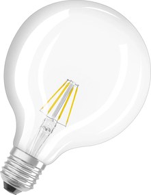 OSRAM LED žárovka Retrofit Classic Globe 60 L, E27, 6,5 W, 806 lm, 2700 K, čirá