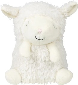 Bílá dveřní zarážka spící ovečka Sheep - 24*24*21 cm