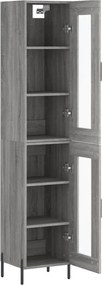 Skříň highboard šedá sonoma 34,5 x 34 x 180 cm kompozitní dřevo 3199439