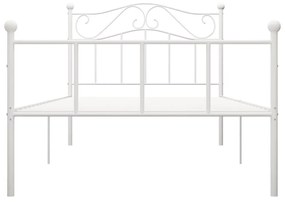 Petromila Rám postele bílý kov 90 x 200 cm