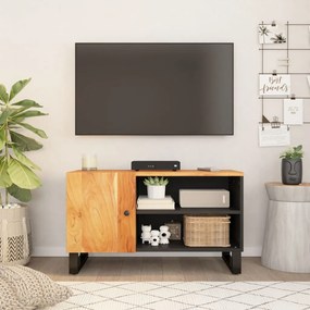 TV skříňka 80 x 33 x 46 cm masivní akácie a kompozitní dřevo