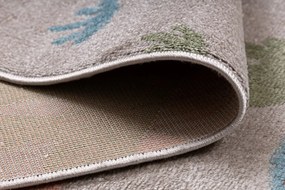 Dywany Łuszczów, Dětský kusový koberec Fun Dino beige, 80x150, vícebarevná, dětský pokoj
