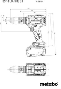 Metabo BS 18 LTX-3 BL Q I Y 603184840