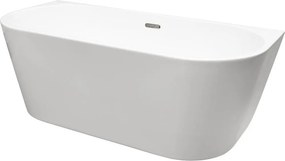 Besco Vica New vana volně stojící 150 x 80 cm sifon chrom akrylát barva bílá VANVIC150N Koupelny Bernold