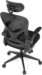 Ergonomická kancelářská židle ALEXANDRE - černá síťovina