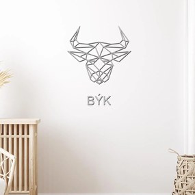 dřevo života Dřevěná samolepka znamení BÝK Rozměry (cm): 40x37, Zvolte barvu dekoru: Javor