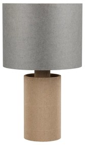 Šedo-béžová stolní lampa (výška 28 cm) Canio – Trio