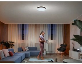 Bluetooth LED stropní svítidlo Philips Hue Enrave L 41160/30/P6 černá 33,5W 2200-6500K s dálkovým ovladačem