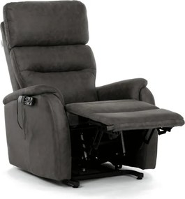 Polohovací křeslo černé, elektrické TV-L8904 BK3