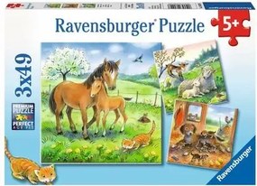 Ravensburger Čas na objetí / 3x49 dílků / od 5 let