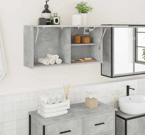 vidaXL Koupelnová nástěnná skříňka 80x25x40 cm kompozit [860093] Barva: dub sonoma