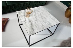 Massive home | Konferenční stolek ELEMENTS NOBLES 50 CM bílý mramor