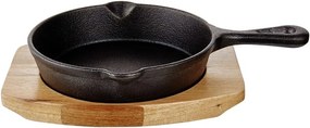 Butlers HOT IRON Servírovací pánev s rukojetí a dřevěným podnosem
