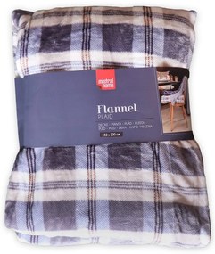 Mistral home Pléd Mistral Home Flannel printed Navy check modrá 150x200 cm