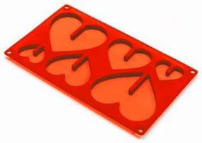 Silikonová forma na čokoládové srdce 51327