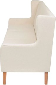Sedací souprava 3 kusy textil krémově bílá 274931