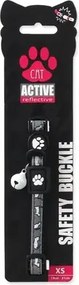 Active Cat Reflective obojek XS černý / Obojek / Reflexní / 1x19-31 cm