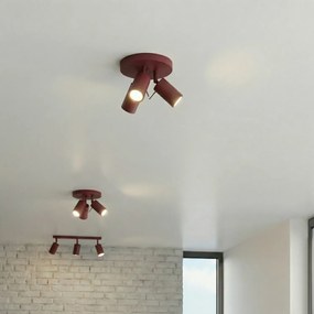 Sollux Lighting Stropní svítidlo RING 3P bordó