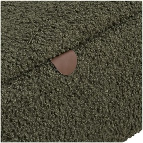 Zelená lavice z textilie bouclé Harlow – House Nordic