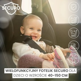 CARETERO autosedačka SECURO I-SIZE BURGUNDY (40-150)