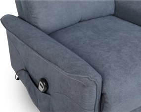 Elektrické polohovací TV křeslo ERGODO COMODO - šedá látka