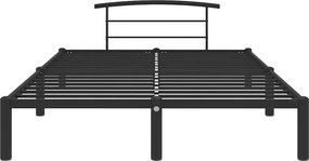 Rám postele černý kov 120 x 200 cm 284658