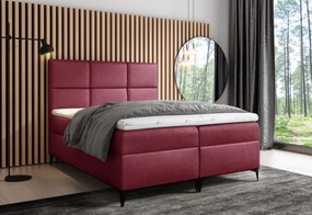 Čalouněná postel boxspring FAVA + topper, 180x200, fancy 90