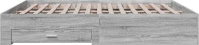 Rám postele se zásuvkami šedý sonoma 180 x 200 cm kompozit 3280368