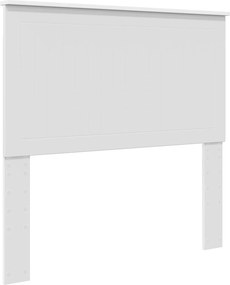 Rám postele s čelo Bílá 100 x 200 cm Masivní borové dřevo 3411046