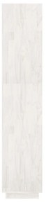 Petromila Knihovna / dělicí stěna bílá 80 x 35 x 167 cm masivní borovice