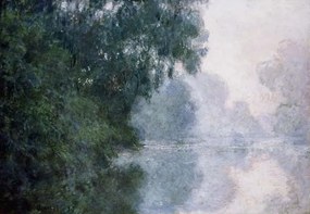 Monet, Claude - Obrazová reprodukce Morning on the Seine, Effect of Mist; Matinee sur la Seine, Effet de Brume, (40 x 26.7 cm)