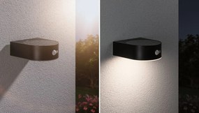 P 94570 Solární LED venkovní nástěnné svítidlo solární Eileen pohybové čidlo IP44 3000K černá - PAULMANN