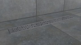 B-DRAINWELL 60 Chrom Odtokový podlahový žlab, bublinky