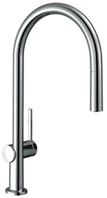 Hansgrohe Talis M54 - Páková kuchyňská baterie 210, vytahovatelný výtok, 1jet, sBox, chrom 72803000