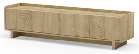 TV stolek v dekoru dubu v přírodní barvě 180x45x40 cm Daira – Marckeric