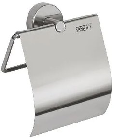 Sanela Nerezové doplňky - Držák toaletního papíru s krytem, lesklý nerez SLZN 09