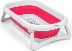 Dětská skládací vanička s výpustí Milly Mally Aqua růžová