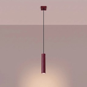 Sollux Lighting Závěsné svítidlo LAGOS 1 bordó