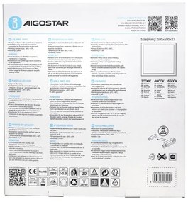 Aigostar - LED Podhledový panel LED/40W/230V 3000K/4000K/6500K 60x60cm bílá