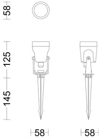 Philips -SADA 3x LED Venkovní svítidlo GARDENLINK REUEL LED/1,5W/230V 2700K IP44