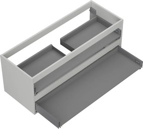 Mexen Box-A, závěsná skříňka 120 cm, 2 zásuvky, matná šedá, 91AX0-1200-470-2-62