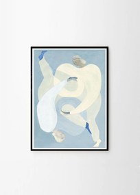 THE POSTER CLUB Autorský plakát Hold You / Blue by Sofia Lind 50x70 cm, modrá barva, papír