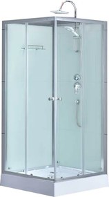 BPS-koupelny Sprchový box WSH308 90x90 bílá mat
