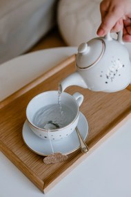 Bella Rose Porcelánová čajová souprava Dobré ráno, bílá barva, porcelán