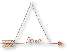 Kovová dekorace Love Story Rose Gold Metal Art 104031, Wall Art, Graham Brown