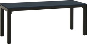 vidaXL Zahradní lavice 110 cm ocel a WPC [317141] Barva: Černá