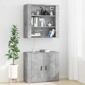 Skříň highboard betonově šedá kompozitní dřevo 3185363