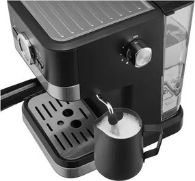 SENCOR SES 1721BK černá / Pákový kávovar / 1050W / 20 bar / 1.5 l / na